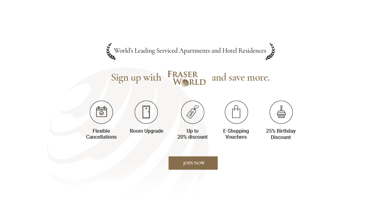 Fraser World Membership Tiers & Privileges | Frasers Hospitality