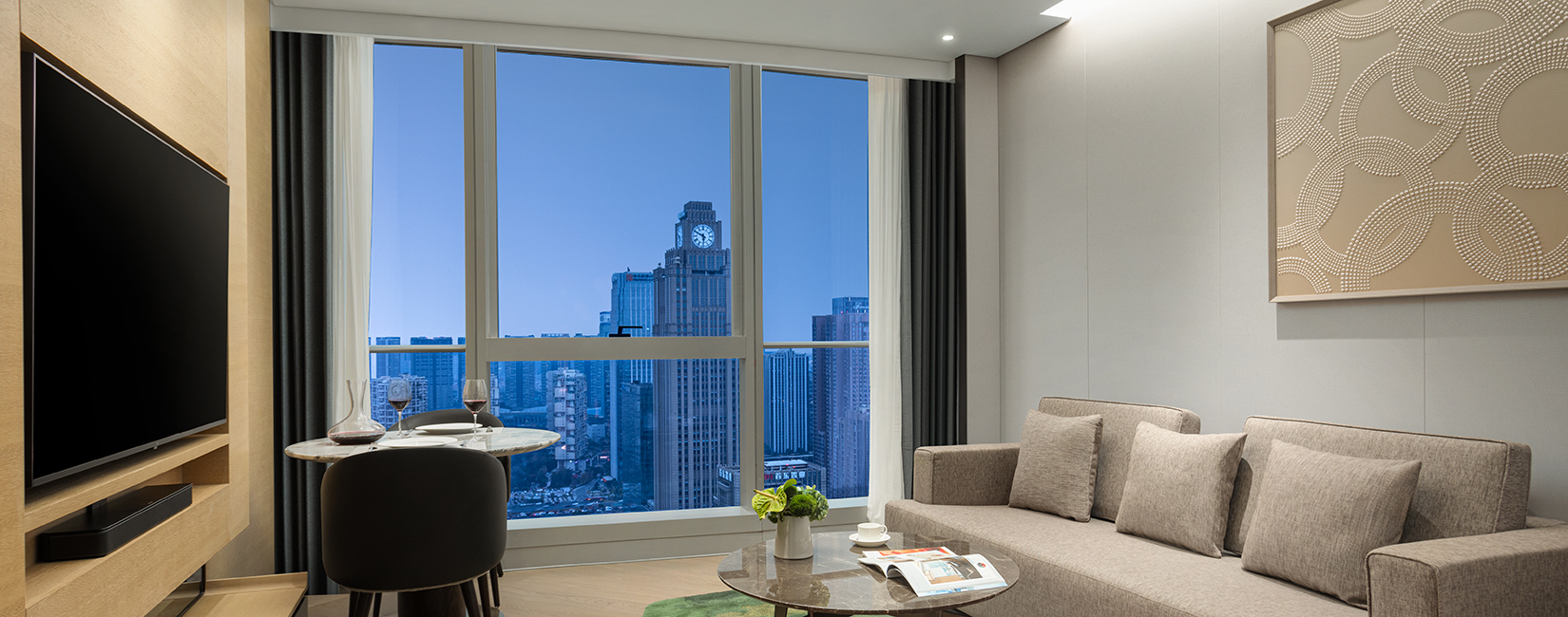 Fraser Place Chengdu: Contemporary Comfort in One Bedroom Deluxe Apartments